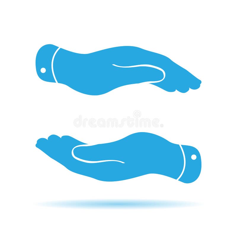 Caring Hands Icon - Protecting Illustration Stock Vector - Illustration ...