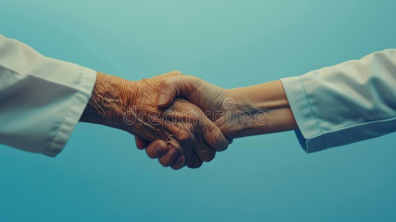 Caring Handshake in Healthcare Setting Capturing Compassion and Support ...