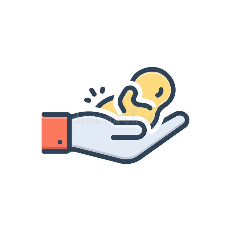 Color Illustration Icon for Caring, Tender and Child Stock Illustration ...