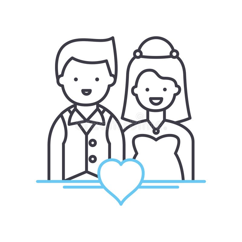 Caring Line Icon, Outline Symbol, Vector Illustration, Concept Sign ...