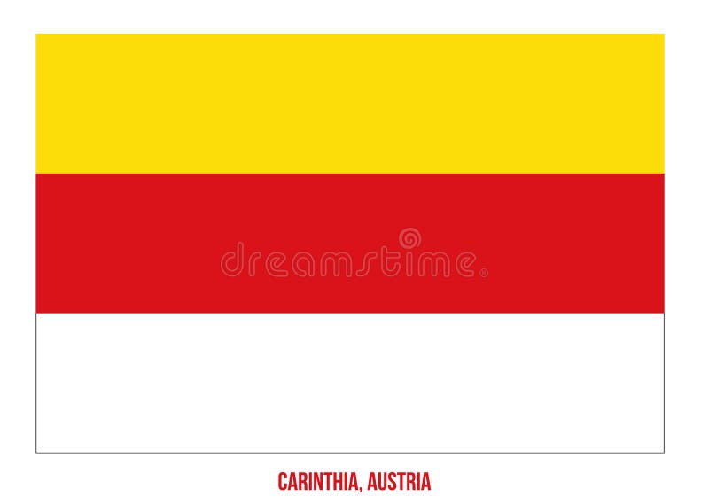 Carinthia Flag Vector Illustration on White Background. States Flag of ...