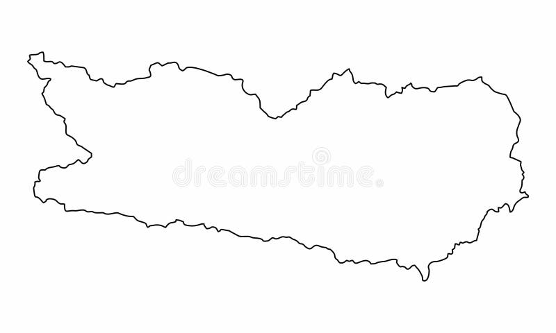 Carinthia outline map stock vector. Illustration of royal - 355855963