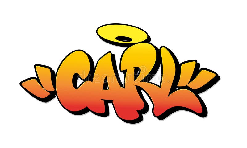 Carl Name in Graffiti Style. Vector Illustration. Stock Vector ...