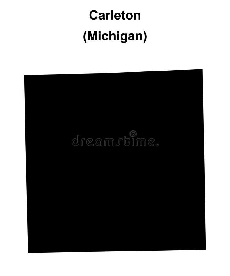 Carleton outline map stock vector. Illustration of region - 387409838