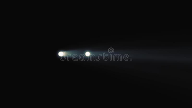 Carlight Animation. Two Light Sources from Headlights Animation Stock ...