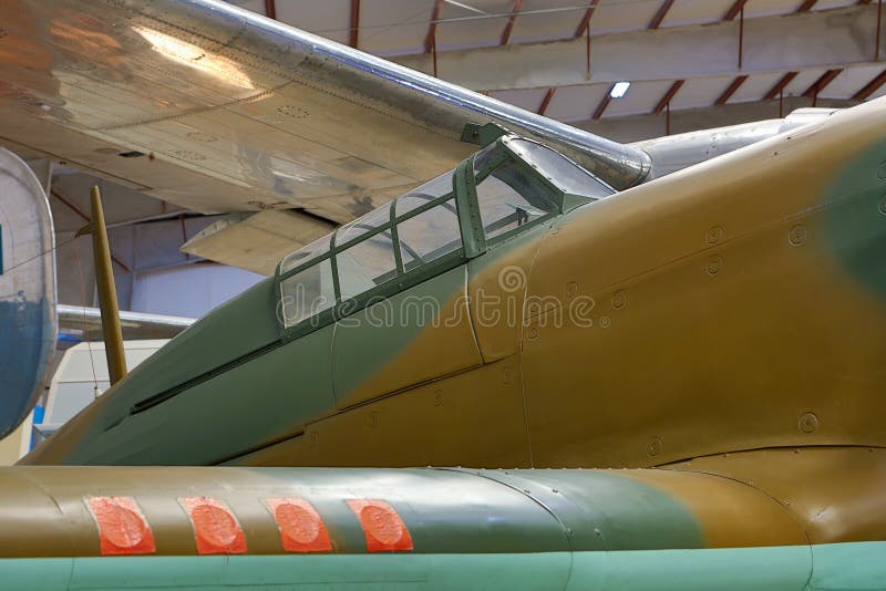 Carlinga De Aviones Del Vintage Fotografía editorial - Imagen de ...