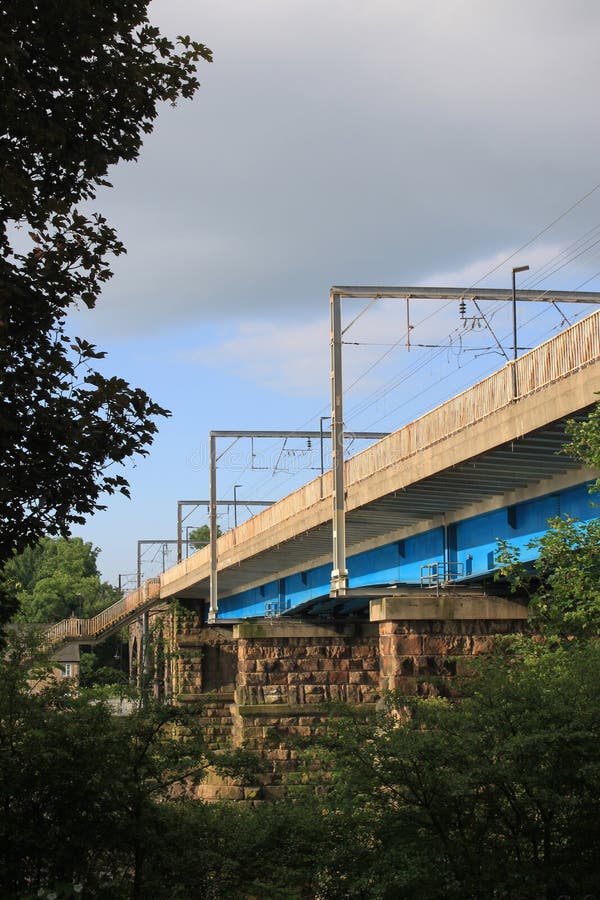Carlisle Bridge, Lancaster, England Stock Image - Image of electric ...