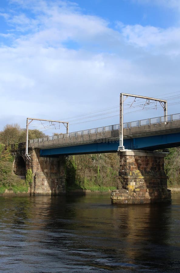 Carlisle Bridge Over River Lune Lancaster Stock Photo - Image of ...