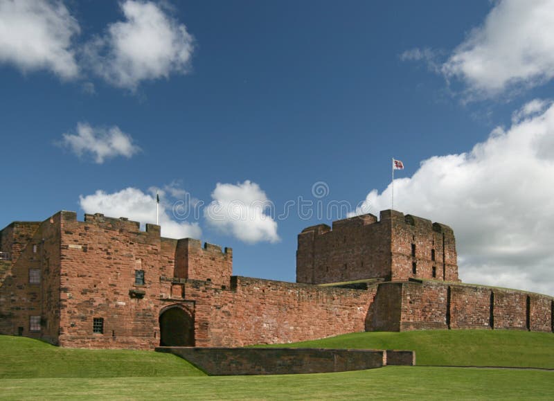 Carlisle Castle stock photo. Image of postcard, clouds - 4570494