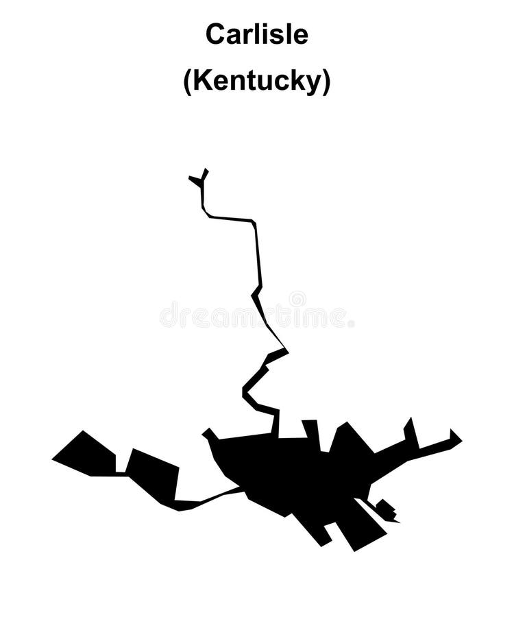 Carlisle outline map stock vector. Illustration of infographic - 387338650