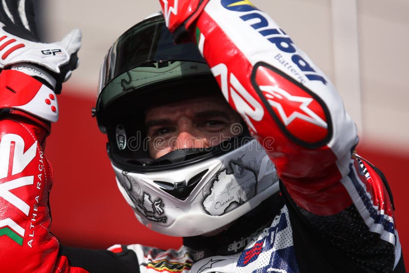 Carlos Checa - Ducati 1098R - Althea Racing Editorial Image - Image of ...