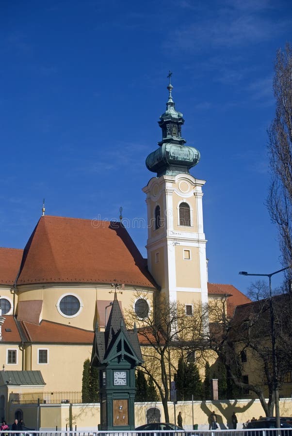 Carmelite Church, Gyor, Hungary Stock Image - Image of heaven, apor ...