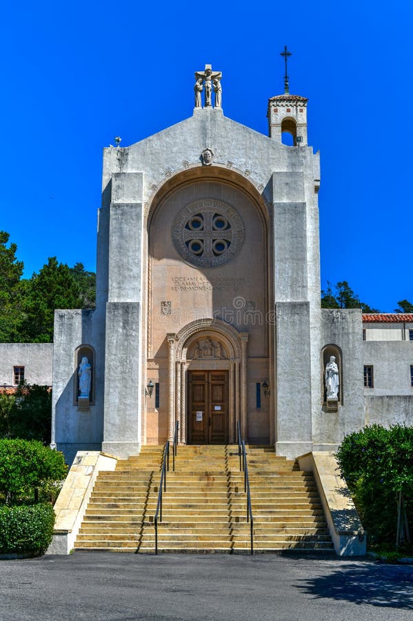 Carmelite Monastery - Carmel, California Stock Image - Image of blue ...