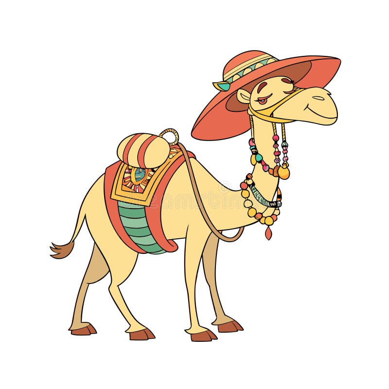 Carmen the Caring Camel Character Design Stock Vector - Illustration of ...