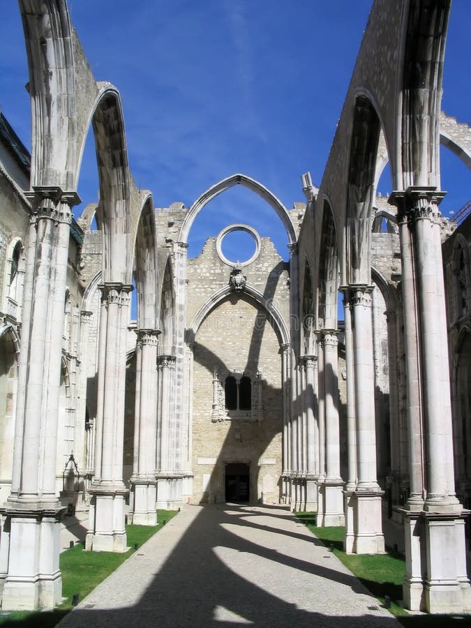 Carmo Convent in Lisbon stock photo. Image of order, tourism - 1702982
