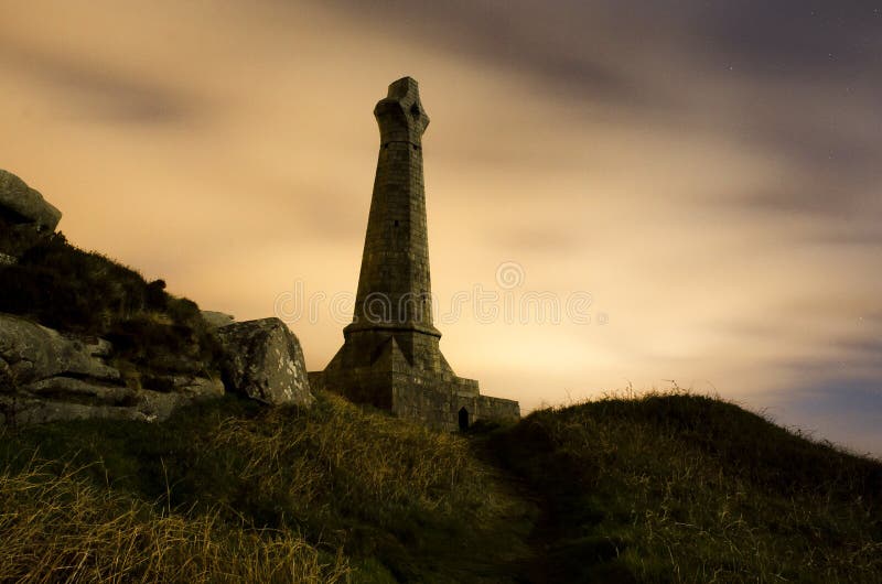 Carn Brea Hill Cornwall stock image. Image of rural, europe - 44124487