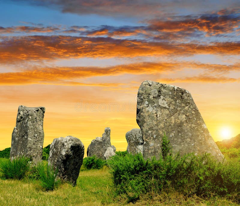 Carnac, La Bretagne, France Photo stock - Image du monolithes, bretagne ...
