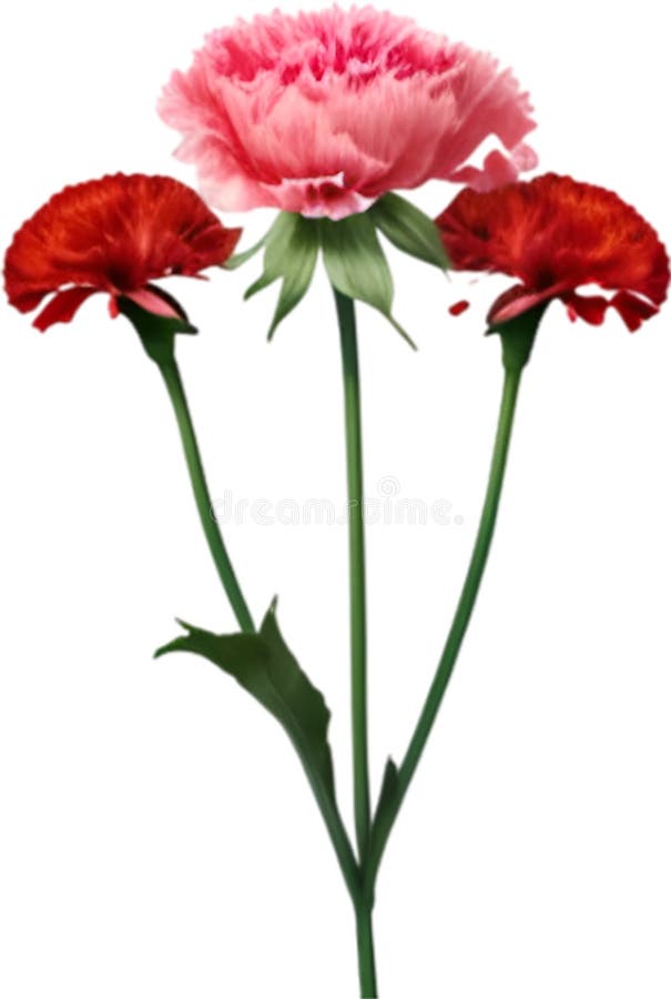 Carnation Clipart. a Cute Carnation Flower Icon. AI-Generated. Stock ...