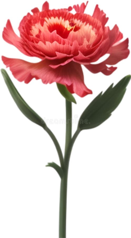 Carnation Clipart. a Cute Carnation Flower Icon. AI-Generated. Stock ...