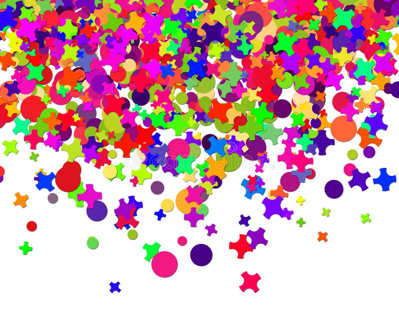 Carnaval de confettis illustration stock. Illustration du complètement ...