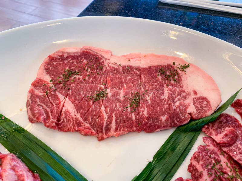 Carne De Buey Corea Asador Asador Sampler Solomillo Imagen de archivo ...