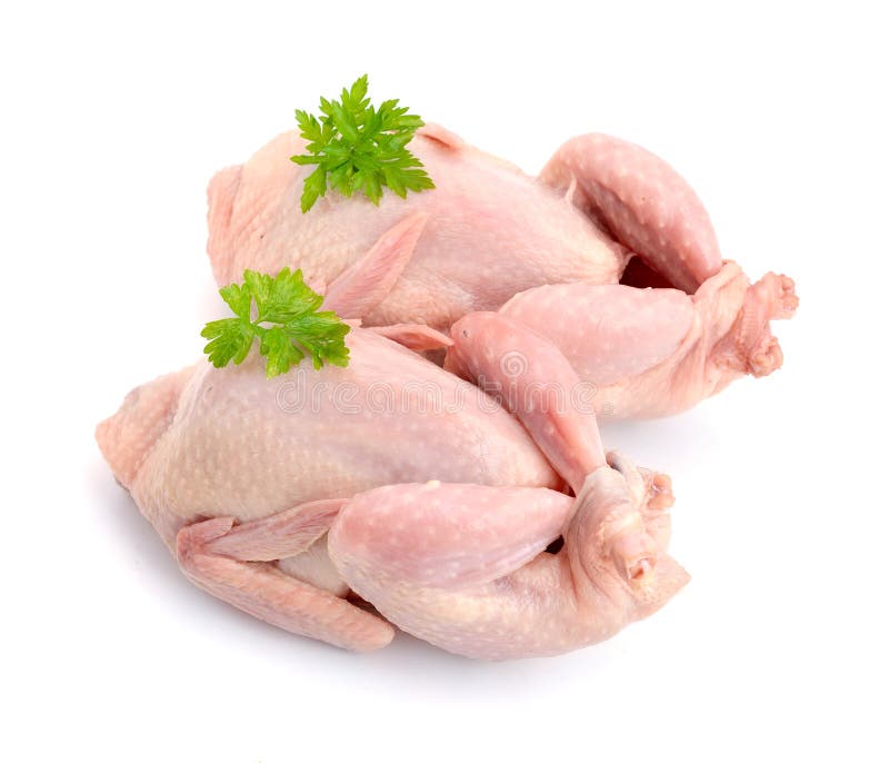 Carne De Las Codornices En El Tablero Redondo Imagen de archivo ...