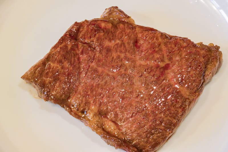 Carne De Vaca Cocinada Hecho De Wagyu Foto de archivo - Imagen de carne ...