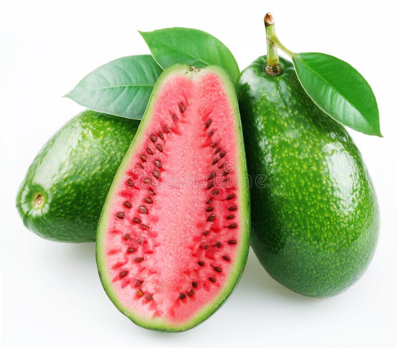 Carne Dell'anguria Sull'avocado Del Taglio Fotografia Stock - Immagine ...