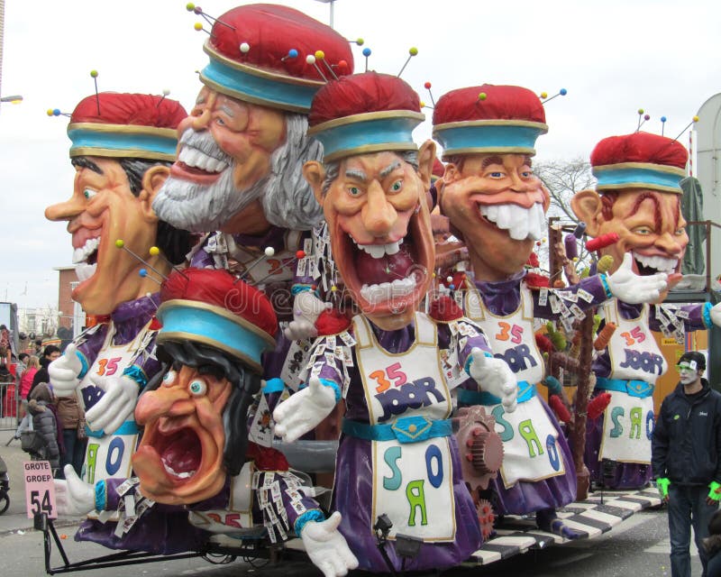 Carnevale Aalst, Belgio, 2014 Fotografia Editoriale - Immagine di ...