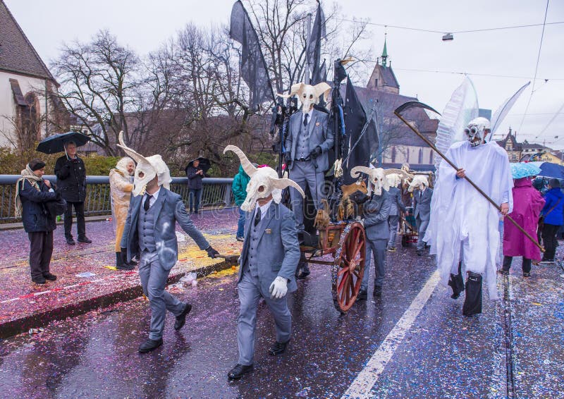 Carnevale 2017 di Basilea fotografia editoriale. Immagine di ...