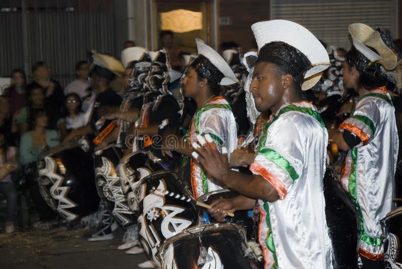 Carnival Band in Montevideo 2008 Editorial Photo - Image of samba ...