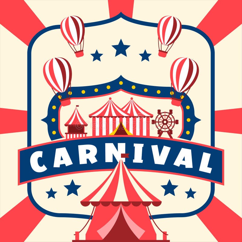 Carnival Banner Theme Vector Design Stock Illustration - Illustration ...