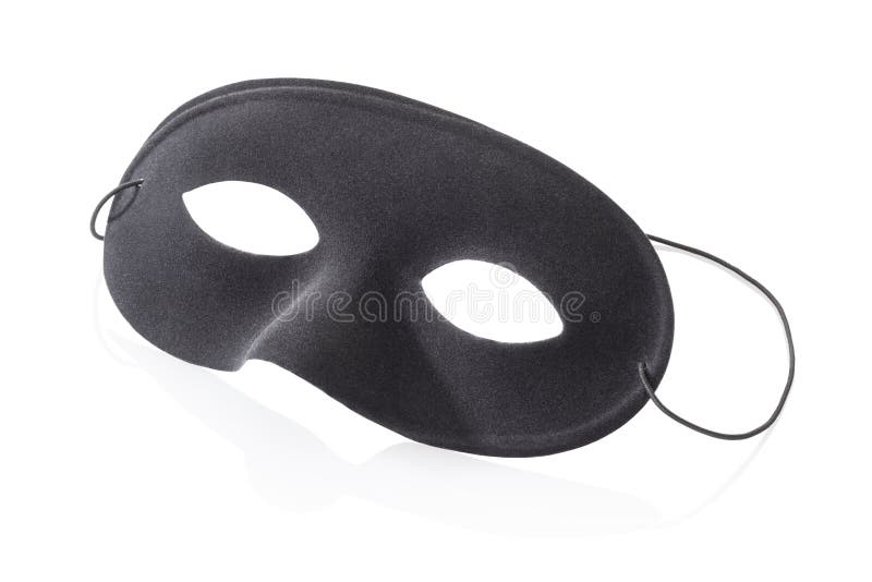 Carnival Black Mask with Soft Shadow Stock Photo - Image of venetian ...