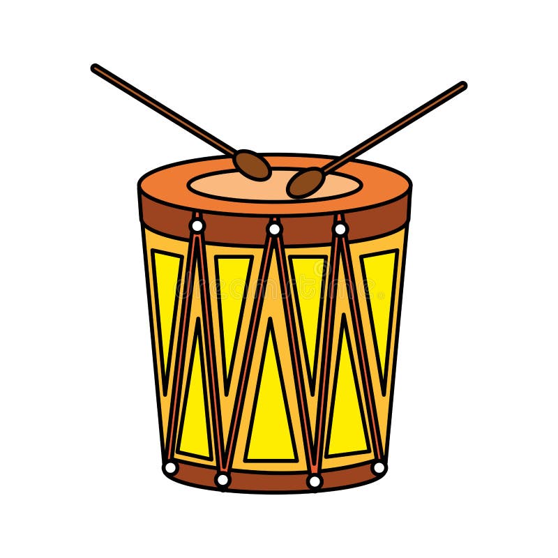Carnival Bongo Instrument Icon Stock Vector - Illustration of acoustic ...