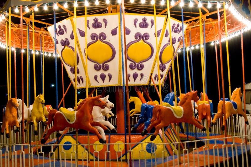 Carnival Carousel Horses stock image. Image of ornate - 23006505