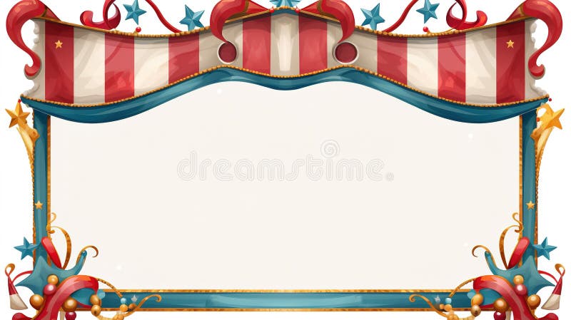 Carnival Circus Frame with Place for Text Stock Illustration ...