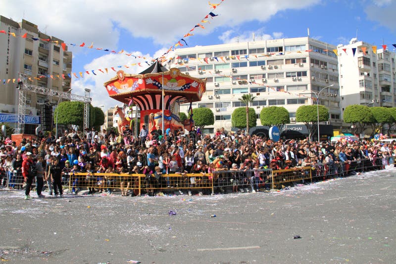 Carnival in Cyprus editorial stock image. Image of attractive - 36185659