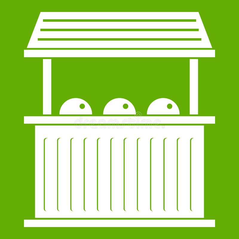 Carnival Fair Booth Icons Set Hexagon Stock Vector - Illustration of ...