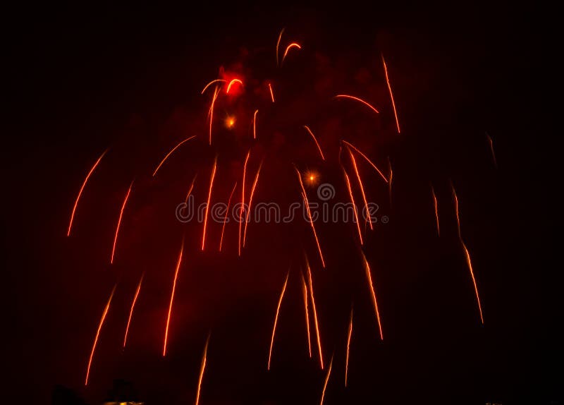 Carnival Fireworks in Patras, Peloponnese, Greece Stock Photo - Image ...