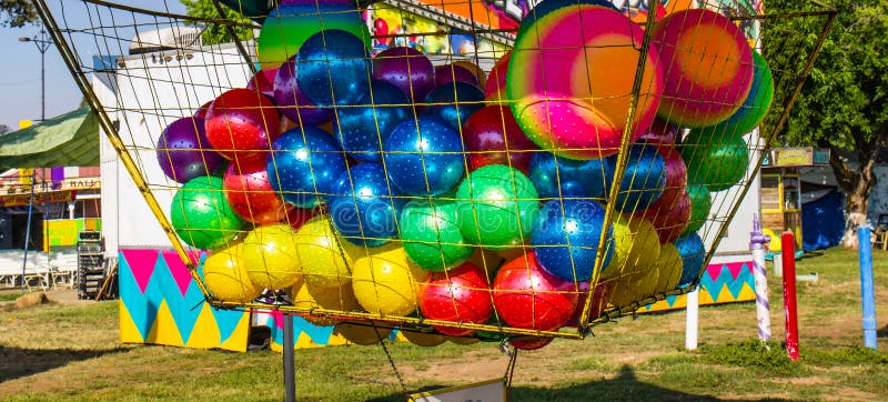Carnival Game at Small County Fair Stock Photo - Image of holding ...