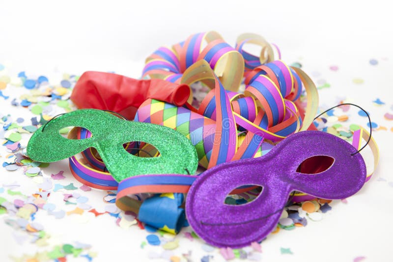 Confetti streamers blowers stock photo. Image of carnival - 4372140