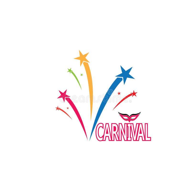 Carnival Icon and Symbol Vector Template Stock Illustration ...