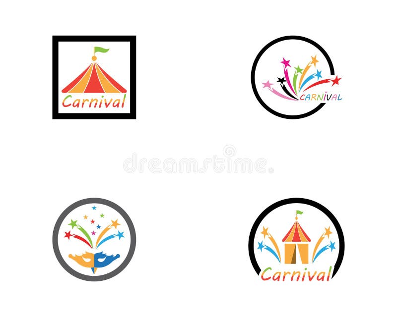 Carnival Icon and Symbol Vector Template Illustration Stock Vector ...
