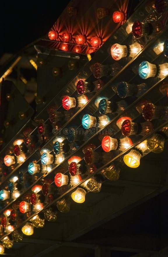 Carnival Lights stock photo. Image of night, attraction - 1193574