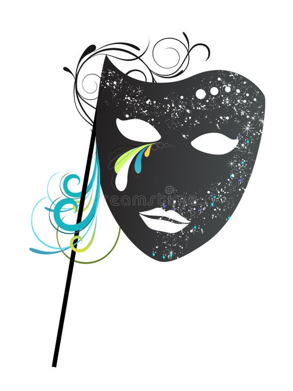 Carnival mask stock vector. Illustration of luxury, disguise - 13536066