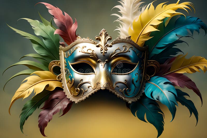 Carnival Mask on Abstract Background Stock Image - Image of carnival ...