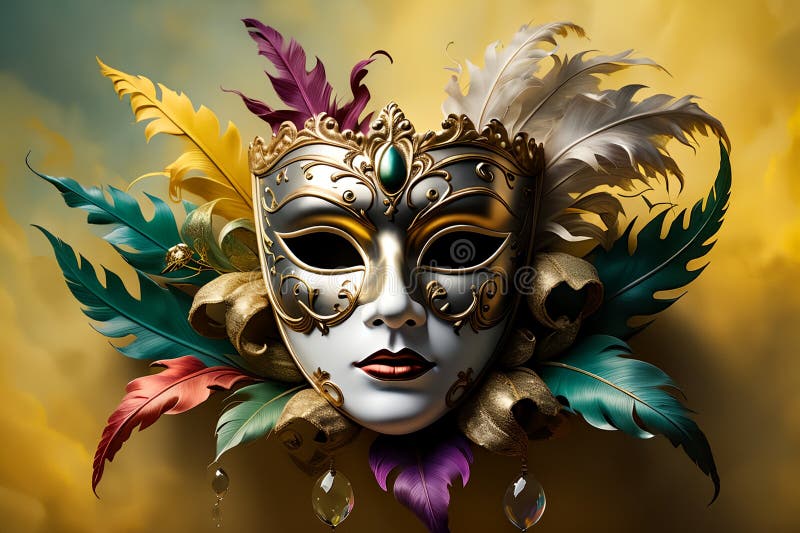 Carnival Mask on Abstract Background Stock Photo - Image of holiday ...