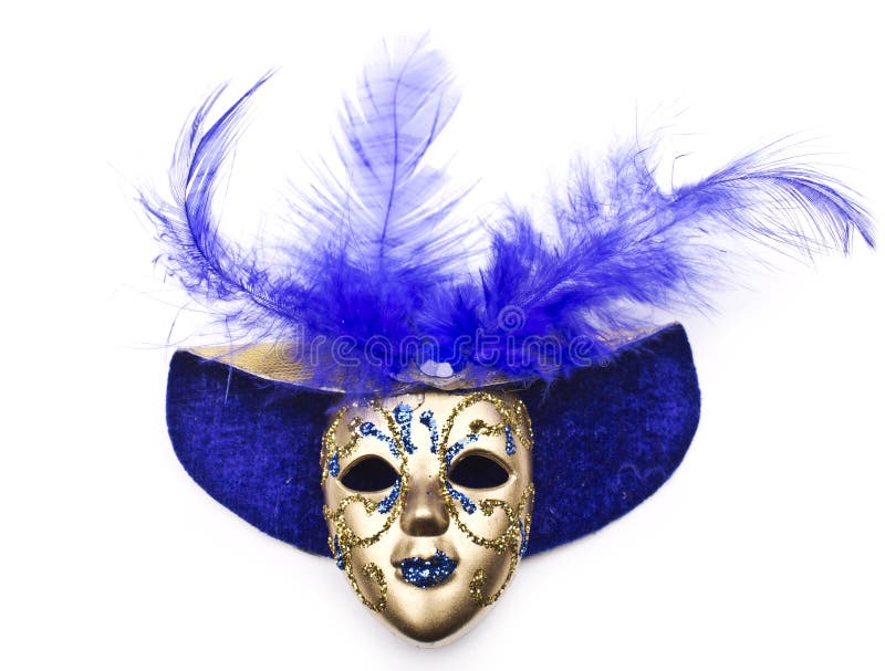 Carnival Mask Decorated with Designs Stock Image - Image of gold ...