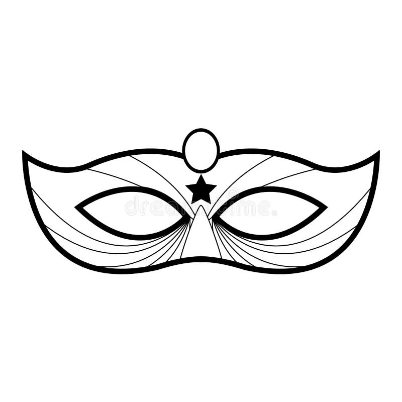 Simple carnival mask stock vector. Illustration of logo - 257943567