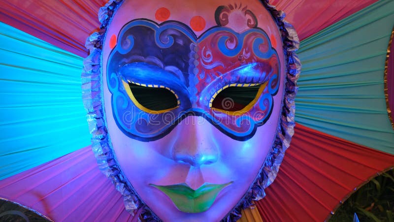 Carnival mask stock image. Image of mask, panaji, head - 243582179
